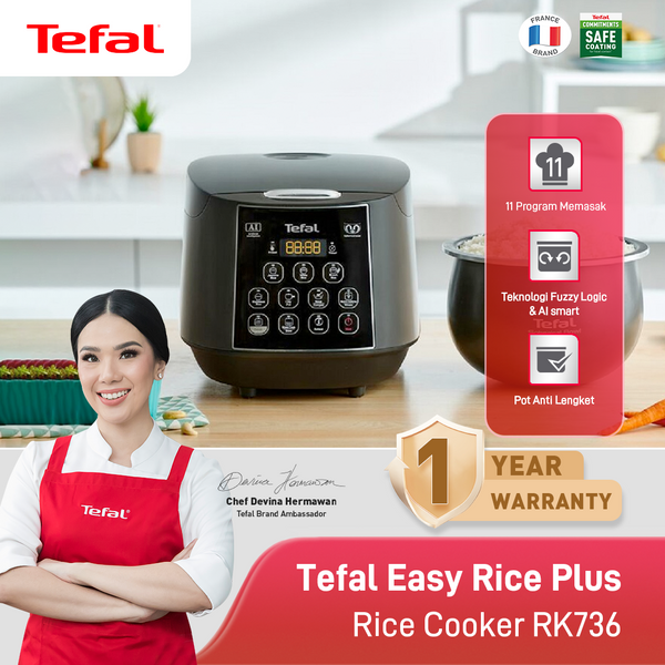 Rice Cooker Digital / RK736B Plus - 1.8 Liter - tefal indonesia